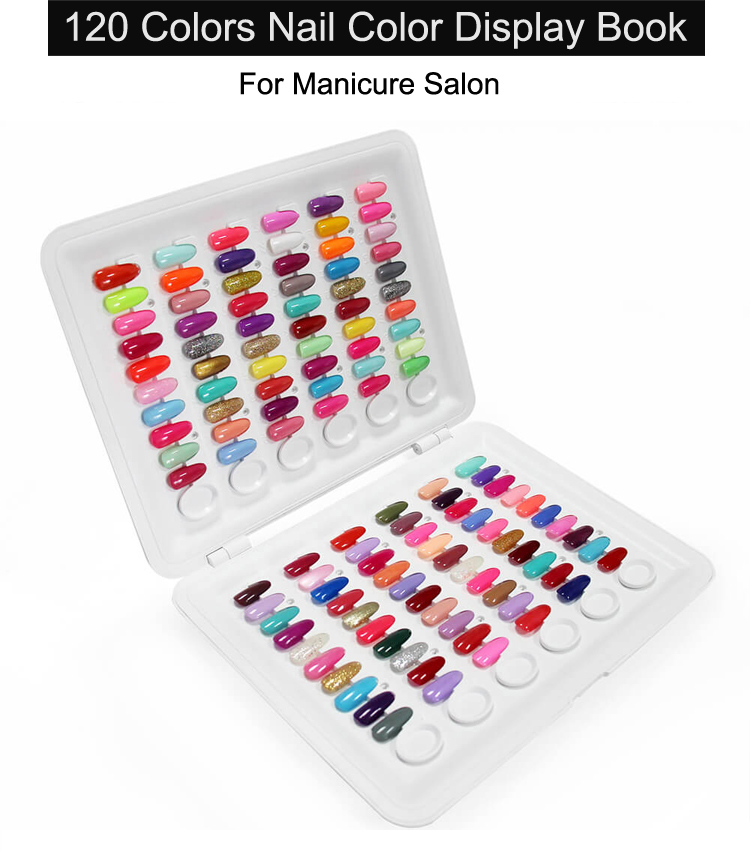 C8 Nail Color Display Card Book