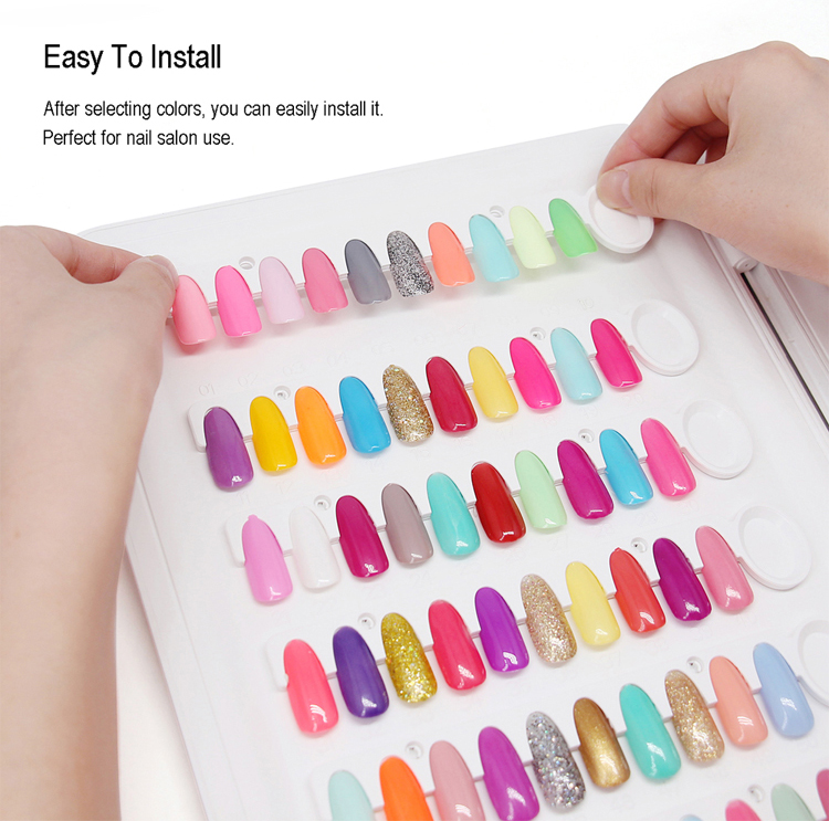 C8 Nail Color Display Card Book